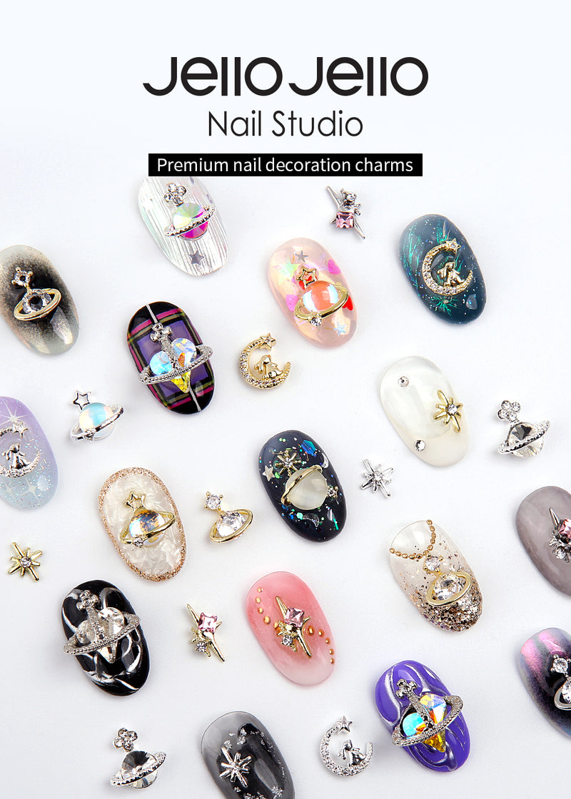 Jello Jello - Star & Moon Nail Charms (NSM001 - NSM060)